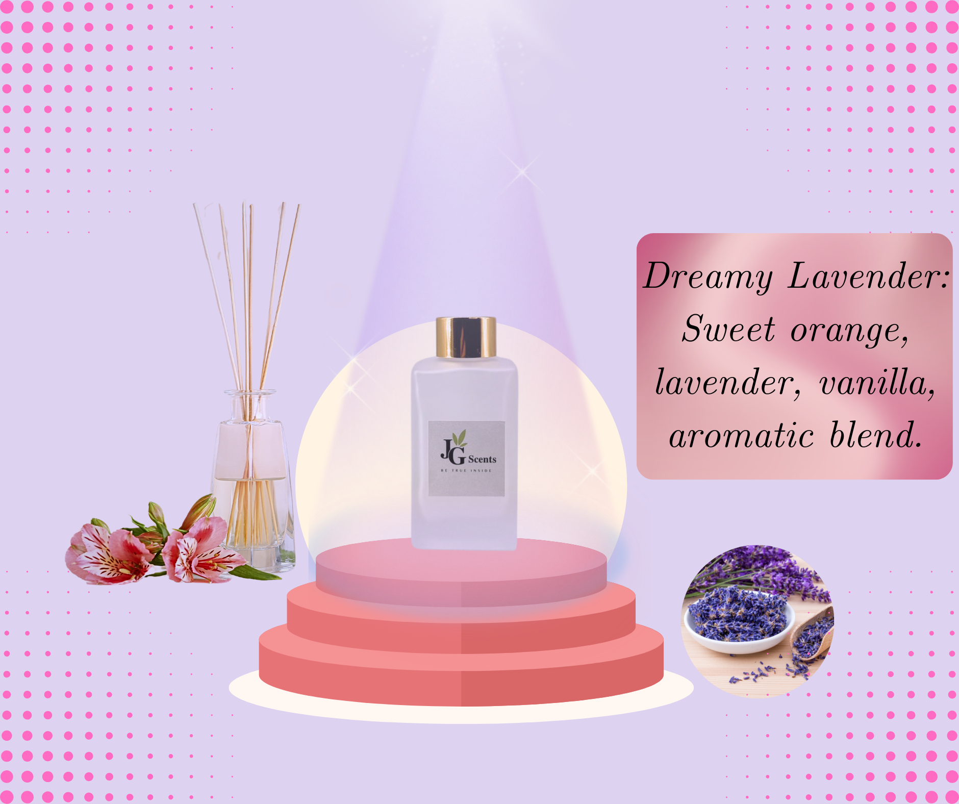 Reed Diffuser : Dreamy Lavender - JG Scents Store